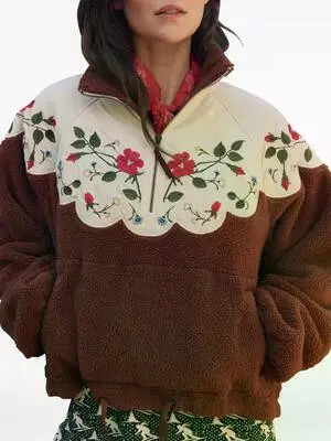 The Great. The Plush Wildflower Sweatshirt