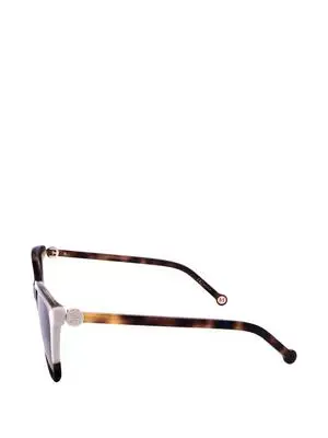 Carolina Herrera Tortoiseshell-effect Cat-eye Sunglasses