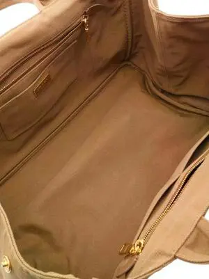 Prada 2013-2026 Large Canvas Canapa Logo Tote Satchel