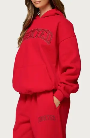 EDIKTED Crush Oversized Graphic Hoodie