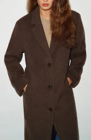 REFORMATION Alisa Recycled Wool Blend Coat
