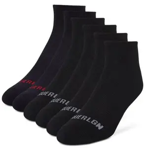True Religion Socks 6 & 12 Pairs No Show Socks For Premium Athletic Shoe - Black