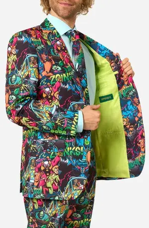 Opposuits X Scooby-doo Slim Fit Two-piece Suit & Tie Set