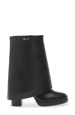 Dkny Dana Faux Leather Platform Bootie