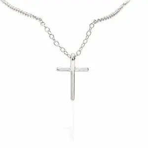 STARFISH PROJECT Faithful Sterling Classic Cross Necklace - Silver