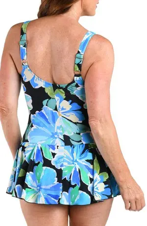 MAXINE OF HOLLYWOOD Belize Breeze Full Coverage One-piece Swimdress