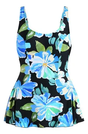 MAXINE OF HOLLYWOOD Belize Breeze Full Coverage One-piece Swimdress