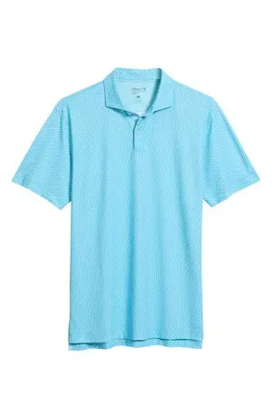 Johnnie-o Amelia Flower Performance Mesh Polo - Caicos