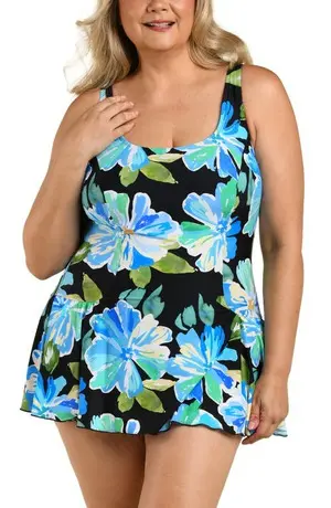 MAXINE OF HOLLYWOOD Belize Breeze Full Coverage Swimdress