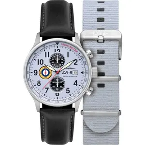 AVI-8 Hawker Hurricane Classic Chronograph Watch - Grey