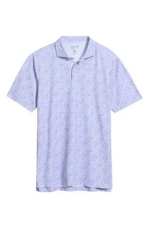 Johnnie-o Pompano Flower Performance Polo - Stellar