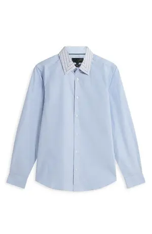 Ted Baker London Mikels Striped Cotton Button-up Shirt
