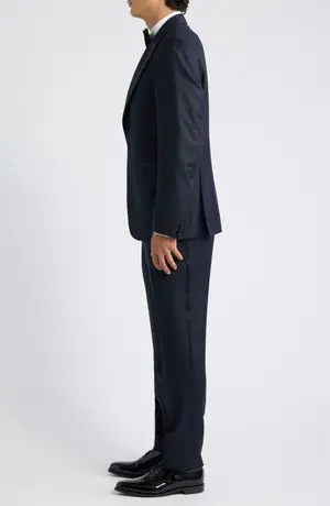 Canali Capri Peak Lapel Wool Blend Tuxedo