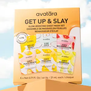 AVATARA SKIN Get Up & Slay Face Mask Variety 6-pack
