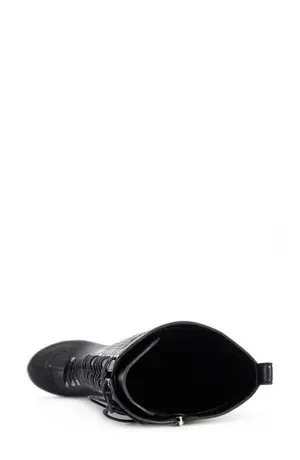 AZALEA WANG Lutz Cutout Wedge Knee High Boot