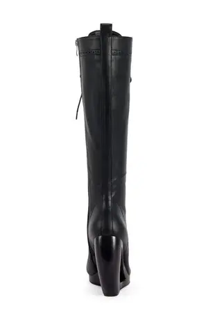 AZALEA WANG Lutz Cutout Wedge Knee High Boot