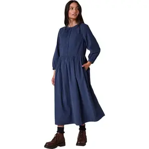 CELTIC & CO. Baby Cord Midi Dress - Blue