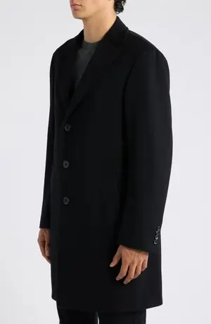 Canali Kei Trim Fit Wool & Cashmere Coat
