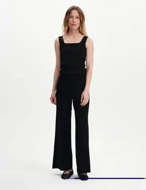 FINERY LONDON Reyna Ponte Jersey Pants - Black
