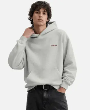 AELFRIC EDEN Boxy Fleece Pullover Hoodie - Grey