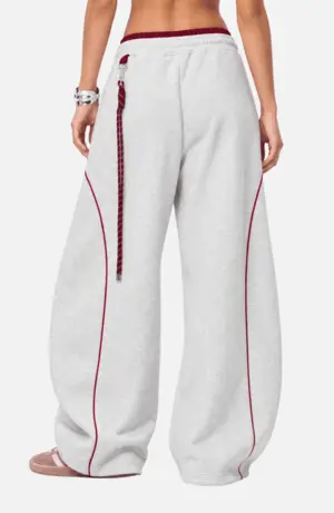 AELFRIC EDEN Contrast Panel Baggy Barrel Sweatpants