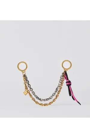 Mcm Aren Chain Charm With Strap