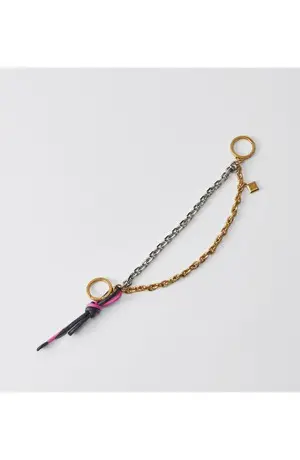 Mcm Aren Chain Charm With Strap