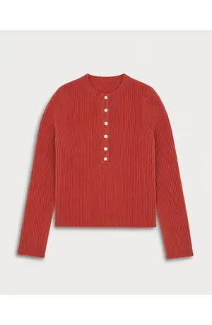 FORTELA Lou Cashmere Serafino Sweater Silver