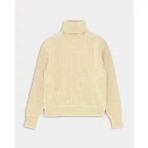 FORTELA Leone Knit Wool Turtleneck Sweater Ecru
