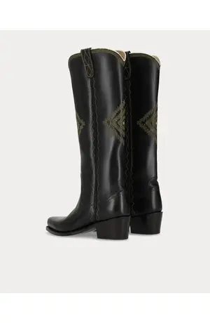 FORTELA Tallulah Embroidered High Campero Boots