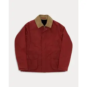FORTELA Bristol Waxed Cotton Canvas Jacket - Red