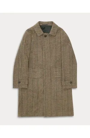 FORTELA Amedeo Single-breasted Tweed Coat - Camel