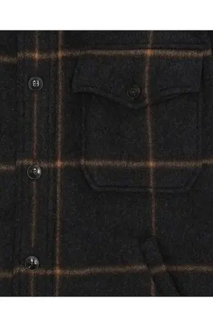 FORTELA Ringo Check Wool Overshirt