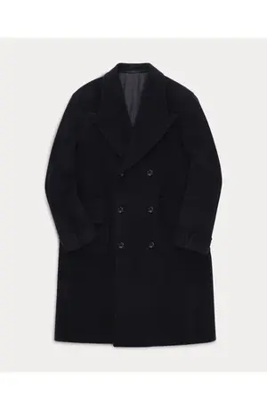 FORTELA Bogart Double-breasted Wool Coat - Blue