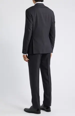 Canali Capri Trim Fit Plaid Wool Suit