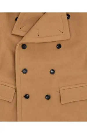 FORTELA Winston Double-breasted Pure Wool Coat