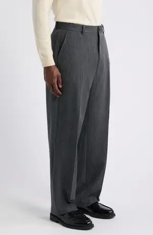 LES DEUX Herringbone Tailored Pants
