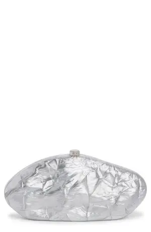 Cult Gaia Caldera Clutch - Silver