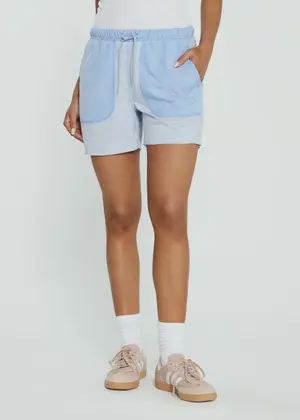 7 Diamonds Terry Reversible Short - Periwinkle