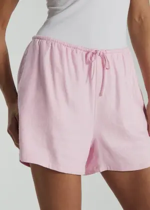 7 Diamonds Lana Linen Short - Light Pink