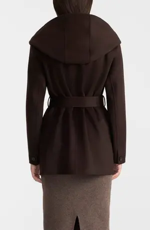 Mackage Paya-z Hooded Wool Wrap Coat