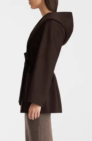 Mackage Paya-z Hooded Wool Wrap Coat
