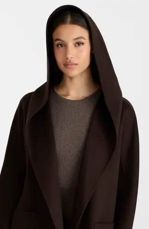 Mackage Paya-z Hooded Wool Wrap Coat