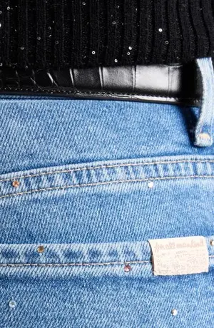 7 For All Mankind Modern Dojo Embellished High Waist Flare Jeans