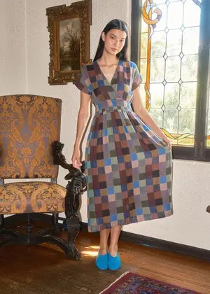 Ace & Jig Faye Cross Front Midi Dress - Mood