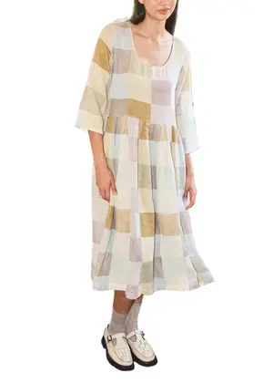 Ace & Jig Sage U-neck Midi Dress - Journal