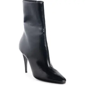 Saint Laurent Capucine Leather Bootie - Noir