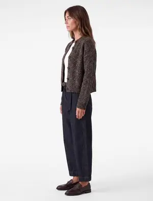 Koton Cotton Blend Barrel Pants With Belt