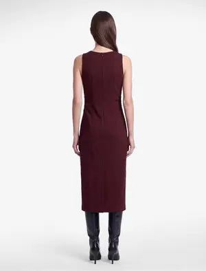 Koton Crew Neck Sleeveless Midi Bodycon Dress