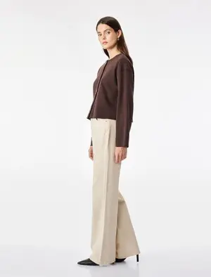 Koton Long Sleeve Crew Neck Cardigan